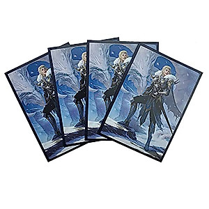 Fantasy North - Nala Tolbryth - Dragon Knight (Dormyr) - 100 Smooth Matte TCG Trading Card Sleeves - Fits Magic MTG Commander Pokemon and Other Card Games - Playing Card Sleeves