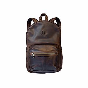 olpr. Leather Backpack (Dark Brown)