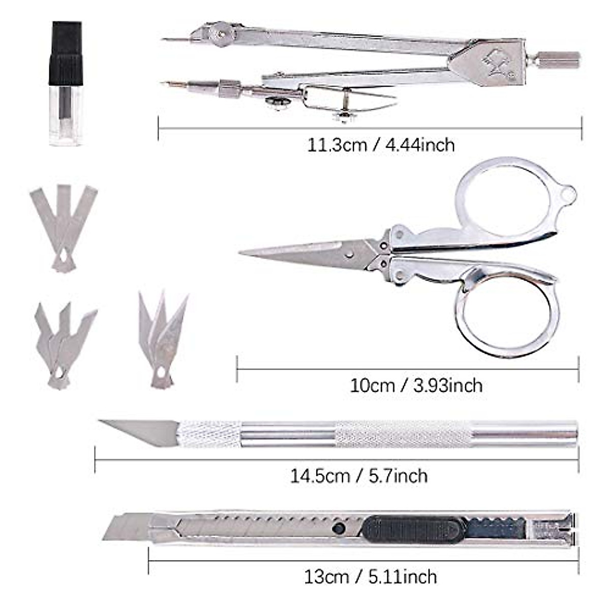 Keadic 87Pcs Modeler Basic Tools Craft Set Gundam Model Tools Kit with Plastic Box and Waterproof Bag for Gundam Car Model Building