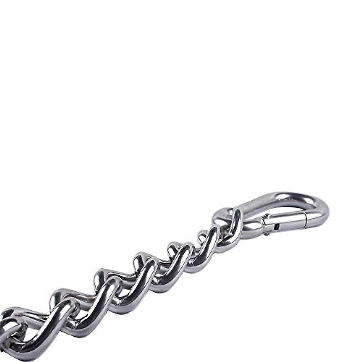 Heavy Duty Hanging Chain with Carabiner, Stainless Steel Hanging for Hammock,Hanging Chair, Punching Bag, Clip Hook Attachment & Chain 400LB Capacity Indoor Outdoor