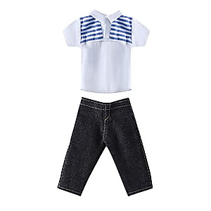 Babeilei 4 Sets of 11.5 Inch Boy Doll Clothes Boy Doll Clothes for 12 Inch Ken Doll Boy Doll Clothing 11.5 Inch Ken Doll Clothes and Accessories
