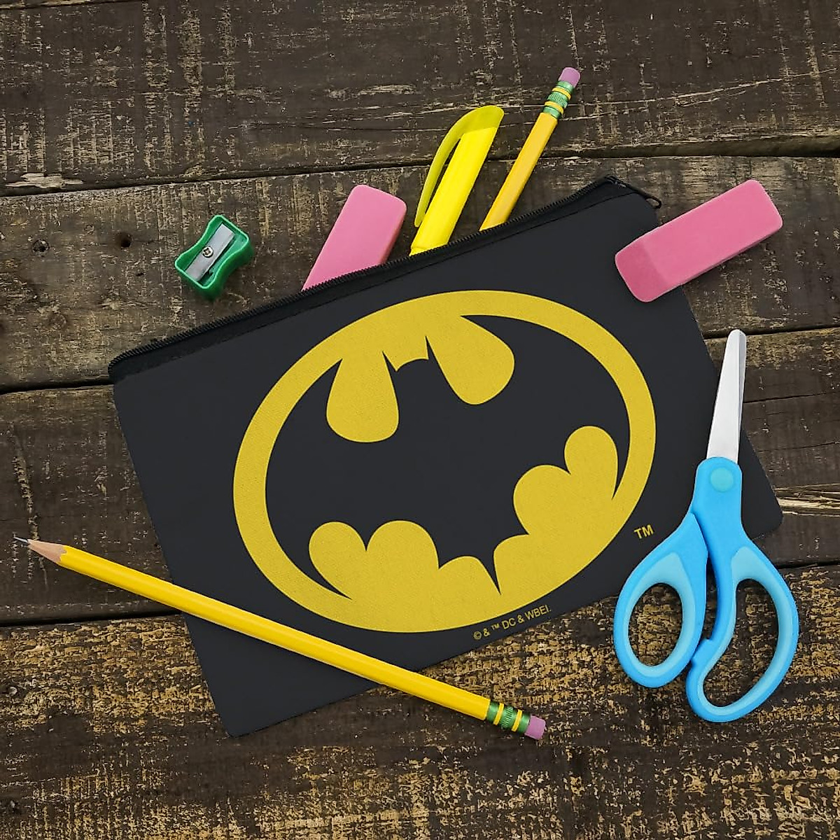 GRAPHICS & MORE Batman 89 Logo Pencil Pen Organizer Zipper Pouch Case