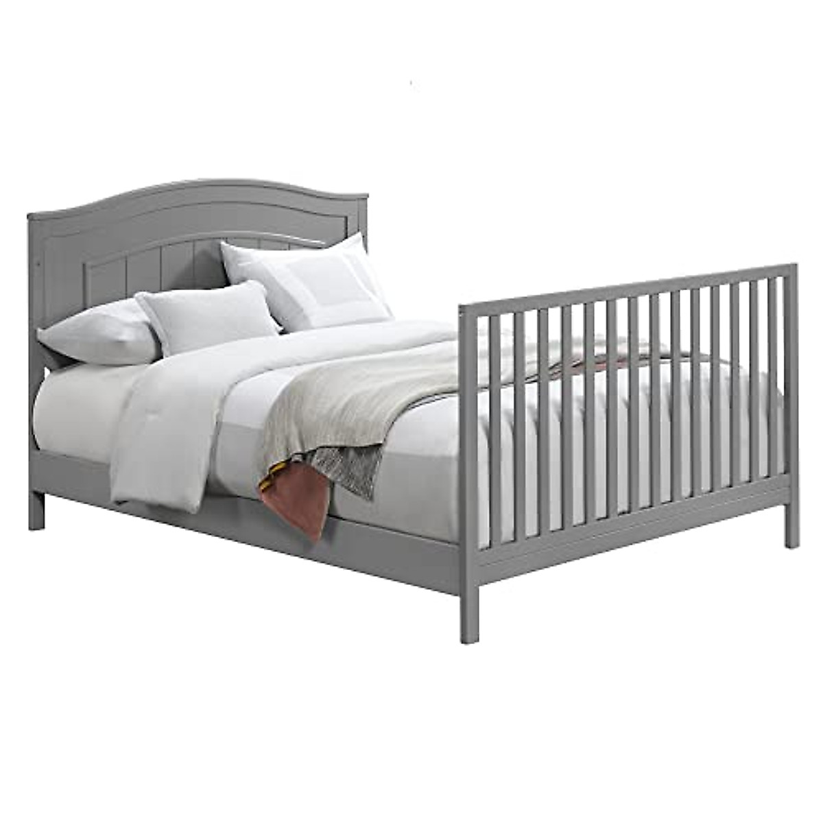 Oxford Baby North Bay 4-in-1 Convertible Baby Crib, Dove Gray, GreenGuard Gold Certified