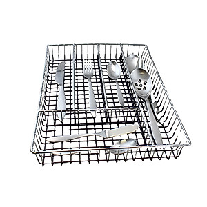 DINY Home & Style 5 Compartment Cutlery Tray Utensil Flatware Dividers Kitchen Drawer Organizer Cutlery Holder (Bronze)