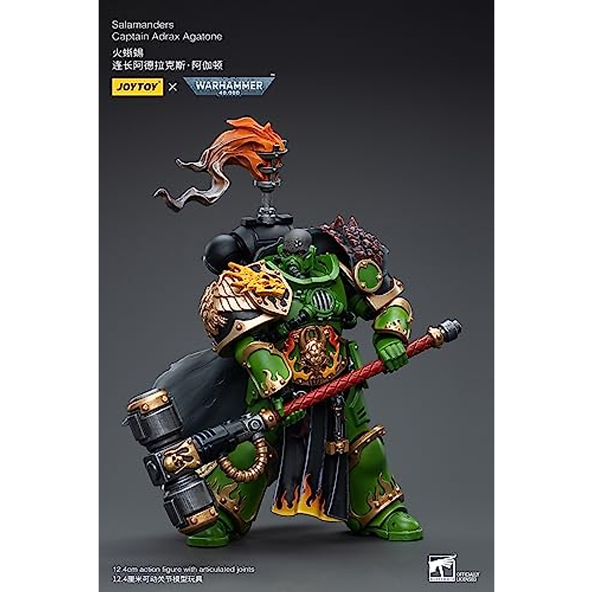 JoyToy Warhammer 40K: Salamanders Captain Adrax Agatone 1:18 Scale Action Figure
