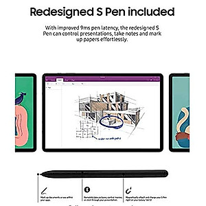 Samsung Galaxy Tab S7 (5G Tablet) LTE/WiFi (AT&T), Mystic Black - 128 GB (2020 Model - US Version & Warranty) - SM-T878UZKAATT (Renewed)