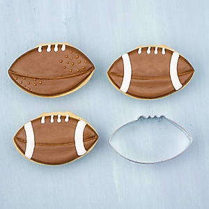 Large Football Cookie Cutter, 4.5" Made in USA by Ann Clark