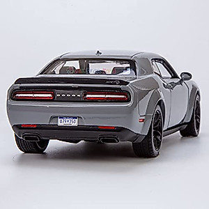 Motormax All Star Toys Exclusive 2018 Dodge Challenger SRT Hellcat Widebody Destroyer Gray 1/24 Diecast Model Car 79350 Grey