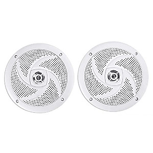 (6) Rockville RSM65W 6.5" Slim Marine Boat Speakers+6-Ch Amp+Bluetooth Receiver