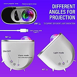Star Projector Galaxy Light, 3D Stereo Galaxy Projector Sky Light with White Noise, Remote Control, Bluetooth Music Speaker, Night Lights Projector for Kids Adults Bedroom/Ceiling Decor/Game Room