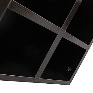 Gdrasuya10 Wine Rack Display Sets Wall Mounted, Set of 5 Wine Rack Shelves Liquor Storage Rack Wine Bottle Holder Shelf Set with Goblet Rack Multifunctional Rack (Black)