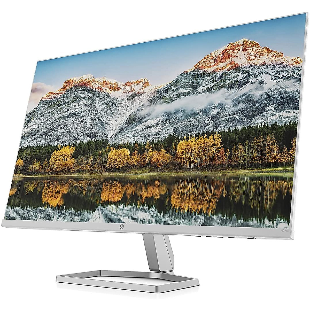 HP M27fw 27 inch FHD (1920 x 1080) 75Hz Anti-Glare Monitor, On-Screen Controls, AMD FreeSync, Low Blue Light Mode, White