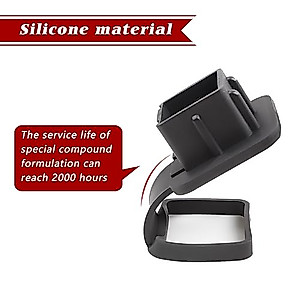 Miytsya 1 PC Trailer Gag Cover Dust Plug, Square 2" Receiver American Flag Protective Cover, Trailer Hitch Cover Pipe Plug Insert, Universal for Most Car Exterior Protective Accessories (Red & Black)