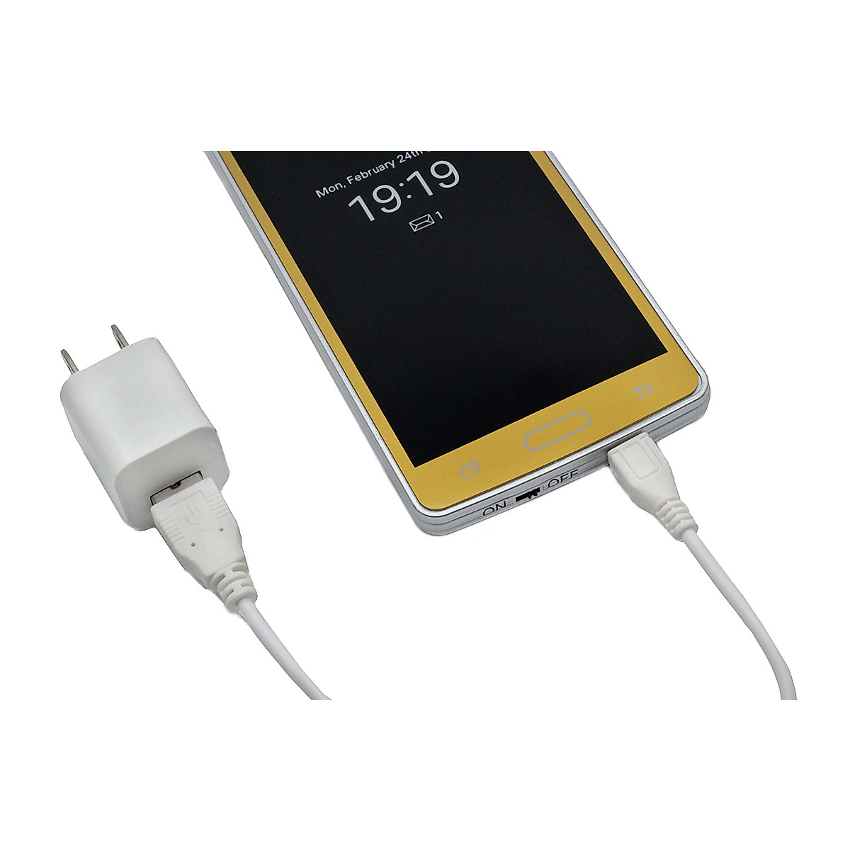 CHEETAH Galaxy Stun Gun Rechargeable Battery Led Tactical Flashlight/Micro USB Cord, Gold