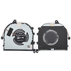 Replacement CPU w/GPU Cooling Fan for Dell XPS 15 9570 & XPS 15 7590, Precision 5530 5540 Series Laptop P/N: 008YY9 0TK9J1 TK9J1 08YY9
