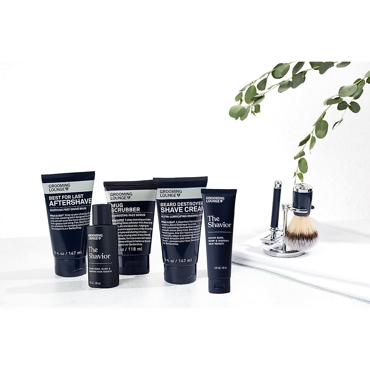 Grooming Lounge Best for Last Aftershave - Soothing After Shave Balm - Instantly Calms Irritated Skin - Refreshing Facial Moisturizer - Ideal for Sensitive Skin - Non-Greasy - Fragrance Free - 5 oz