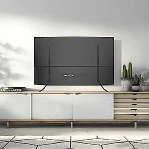 Universal TV Stand Table Top for 27 to 85 Inch LED LCD Flat Screen TV, Height Adjustable Leg Stand Holds up to 110lbs, VESA up to 1000x800mm (ML2785)