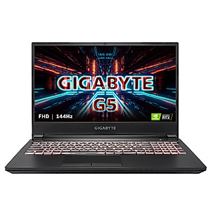GIGABYTE G5 KC - 15.6" FHD IPS Anti-Glare 144Hz - Intel Core i5-10500H - NVIDIA GeForce RTX 3060 Laptop GPU 8 GB GDDR6 - 16 GB Memory - 512 GB PCIe SSD-Windows 10 Home - Gaming Laptop(G5 KC-5US1130SH)