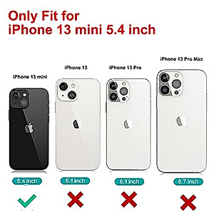 Ultra Slim Liquid Silicone Gel Case Compatible for iPhone 13 Mini 5.4 inch 2021 with Card Holder Sleeves Slot Anti-Scratch Shockproof Wallet Cover for iPhone 13 Mini (Blue)