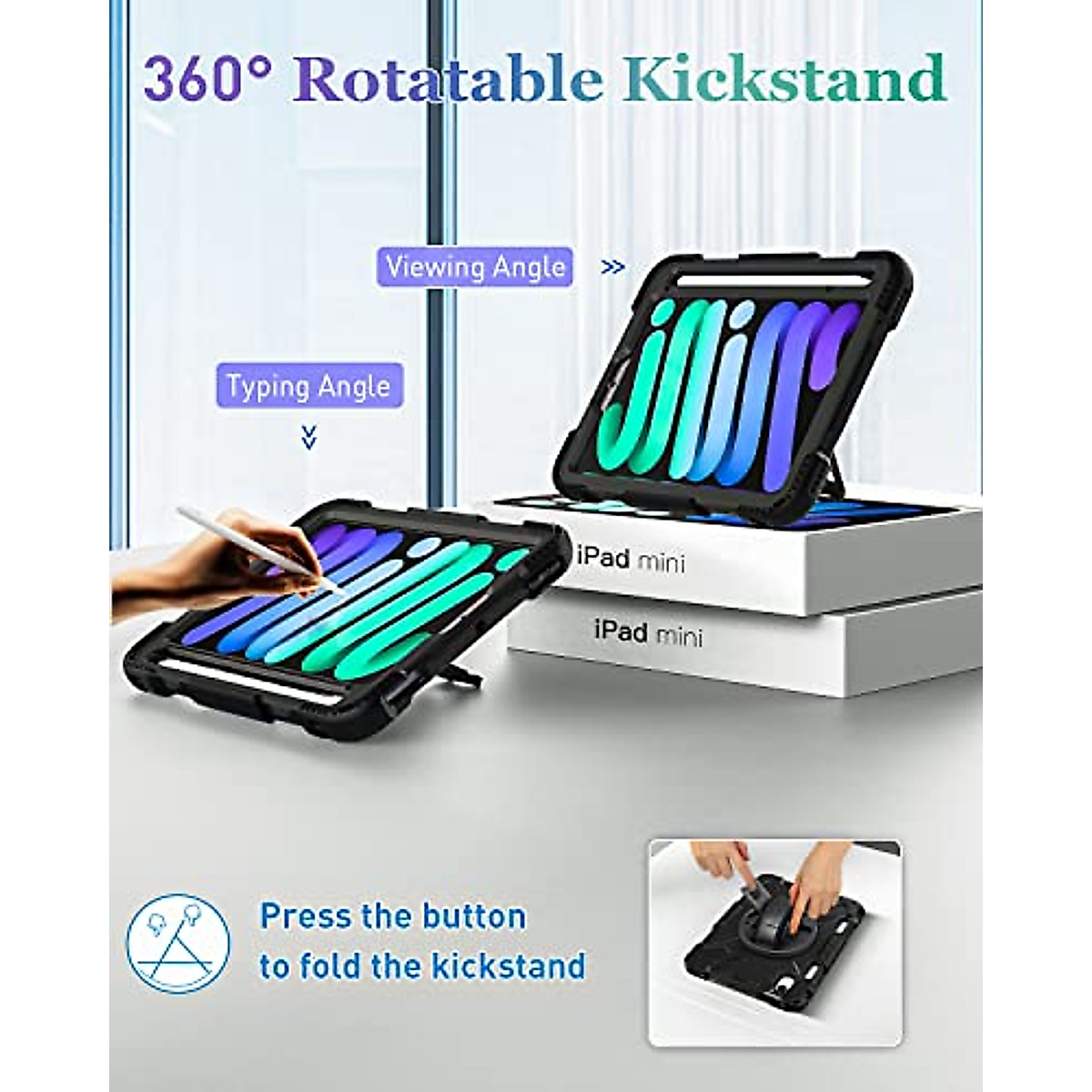 (Get 2) iPad Mini 6 8.3 Inch Black + iPad Mini 6 8.3 Inch Purple