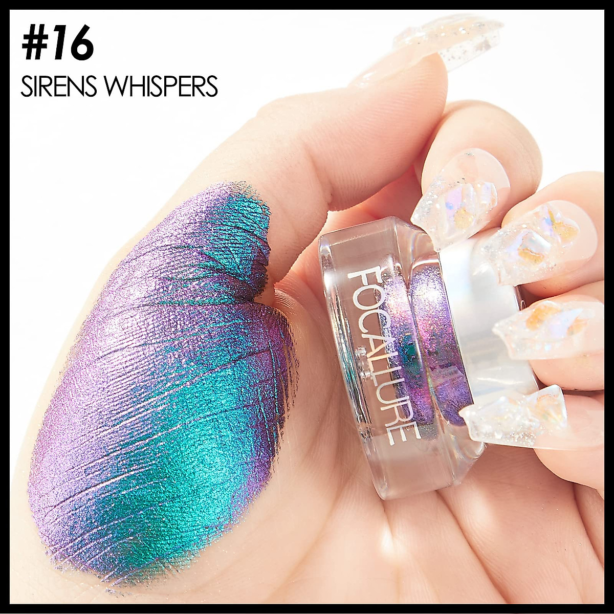 FOCALLURE Chameleon Cream Eyeshadow,Intense Color Shifting Creamy Eye Shadows,Highly Pigmented Metallic,Shimmer,Multi-Reflective Finishes,Sirens Whispers