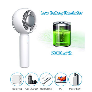 HELEBES 2022 Newly Portable Handheld Cooling Fan with Cold Compresses, USB Rechargeable Battery Handheld Fan Mini Fan, Birthday Gift for Kids Girls Women, Small Personal Pocket Fan for Travel Outdoor