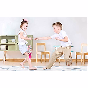 eKids Trolls World Tour Poppy Kids Headphones, Glow in The Dark, Stereo Sound, 3.5mm Jack, Wired Headphones for Kids, Tangle-Free, Volume Control, Childrens Headphones Over Ear for Travel (140)