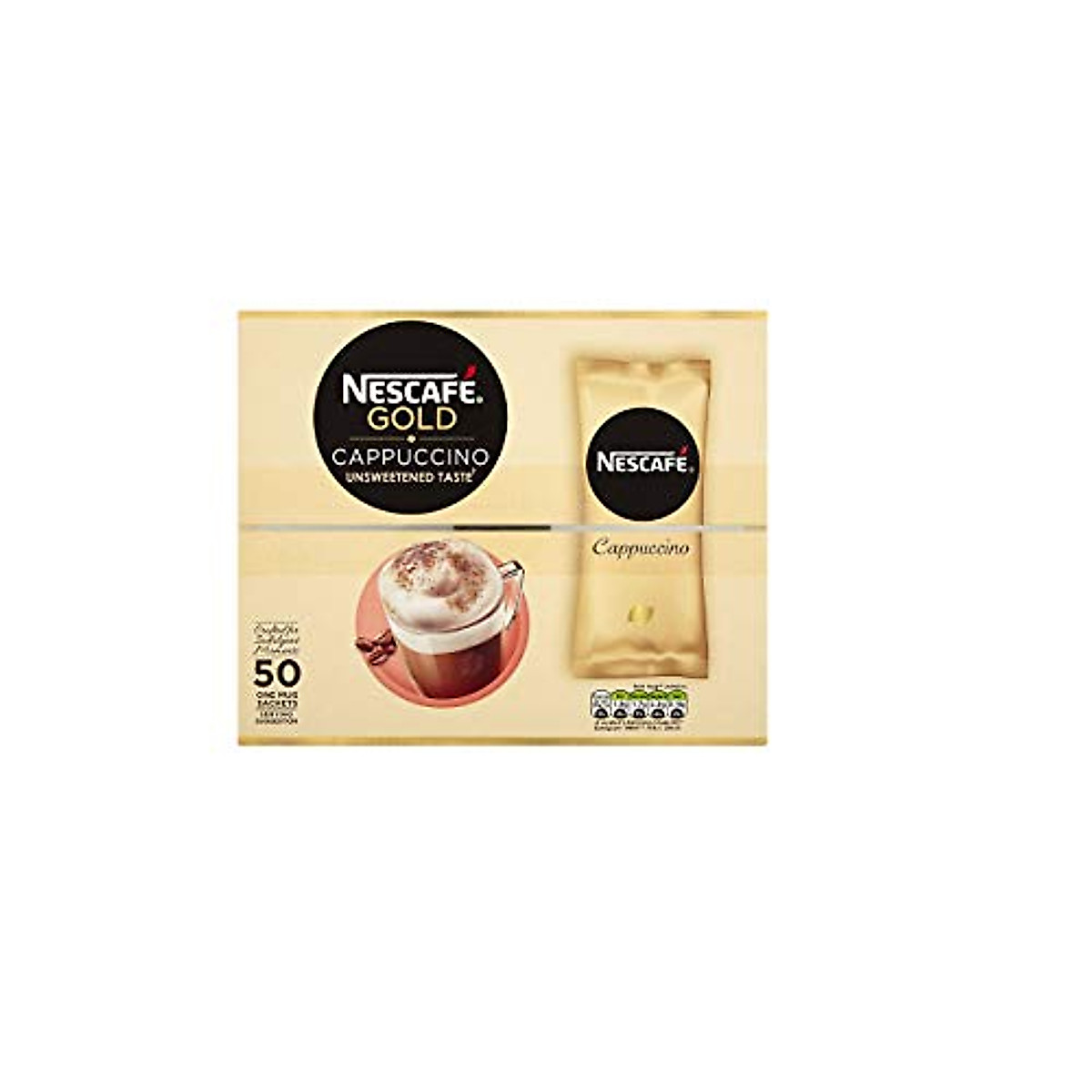 NESCAFE UNSWEET Cappuccino SACH PK50 16G