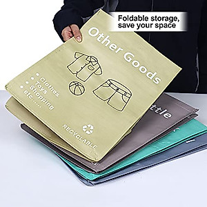 JIALAI HOME Recycling Waste Bin Bags, Recycle Bin, Trash Sorting Bins Organizer Baskets 36 Gallon for Kitchen Home, Reusable Waterproof Compartment Container, Pack of 4 Bags