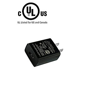 UL Certified USB Wall Charger Power Supply 5v 1A (1000mA) Universal Portable Travel Power Adapter Plug Block High Speed for iPhone iPad iPad Samsung HTC LG iPod Nokia Travel Office Home Use