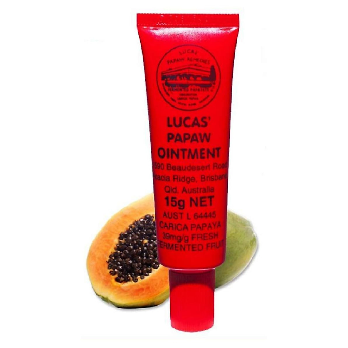 Lucas Papaw Ointment 15g Tube with lip applicator - TWIN Pack for value by Lucas Remedies