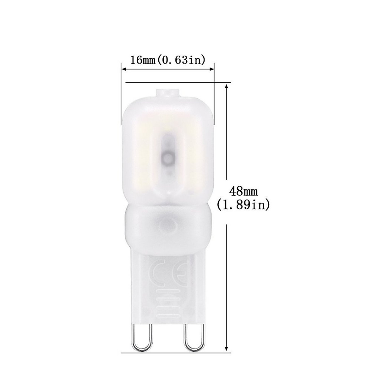 G9 LED Light Bulbs 10 Pack G9 Base 3 Watts Cool White 110V Dimmable Frosted Lens Light Lamps for Indoor Chandelier Ceiling,Equivalent to 25W Halogen