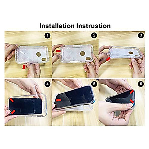 Misscase iPhone 8 Plus Case,iPhone 7 Plus Clear Case,[Tempered Glass Screen Protector] Full Body Protective Shockproof Hard Plastic & Soft TPU Case for iPhone 8/7/6 Plus (5.5 inch) Clear