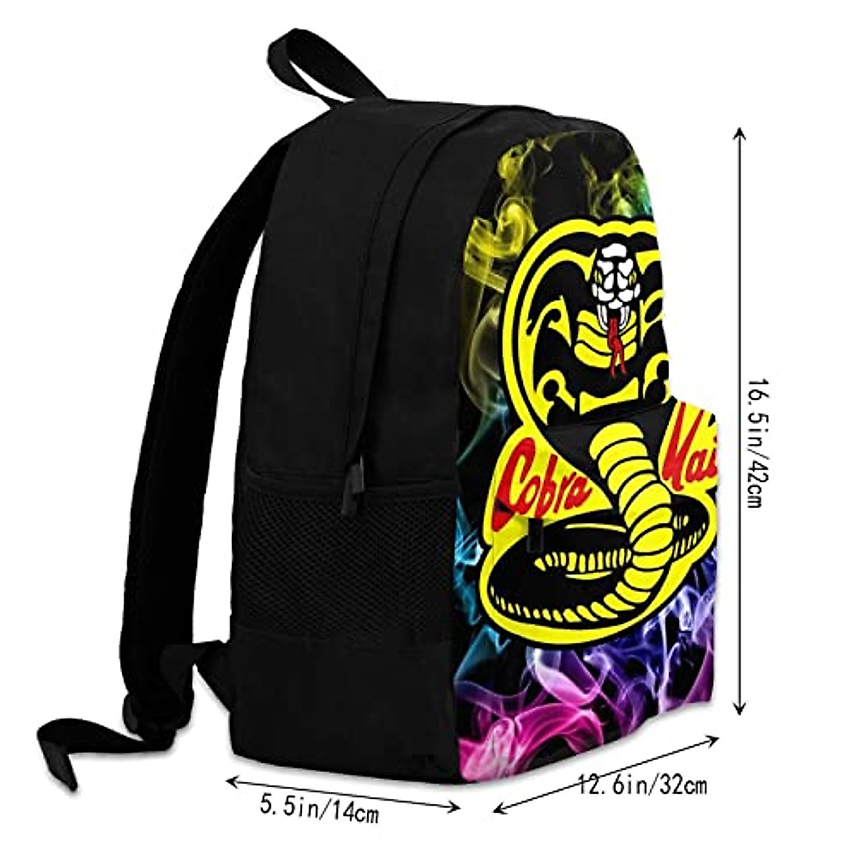 ZHUOYING Anime Backpack Large Capacity Laptop Backpack Travel Bag Bookbag Gifts Cartoon Laptop Backpack (one size, black2)