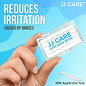 JJ CARE Orthodontic Wax (Pack of 6), Braces Wax, Dental Wax, Wax for Braces, Dental Wax Braces, Ortho Wax Comes with Applicator for Orthodontic Wax & 2 pcs. Interdental Brush