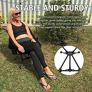 HOMFUL 2 Pack Compact Camping Chairs Ultra Light Portable Folding Backpacking Chair with Side Pockets Breathable Mesh Structure Aluminum Frame with Carrying Bag(Black 2pcs)