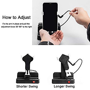 Ermorgen Automatically Steps Counter Compatible for Pokemon Go Cellphone Pedometer (Width Under 3.4 inches) Electric Version Non-Magnetic, Mute Stainless Steel Bearings Quick Steps Earning- White