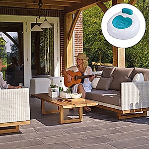 Toyvian Camping Couch Inflatable Couch Air Sofa Foldable Lazy Lounger Portable Blow Up Bean Bag Camping Furniture for Beach Backyard Lakeside Beach Camping Picnics Blue Lazy Sofa