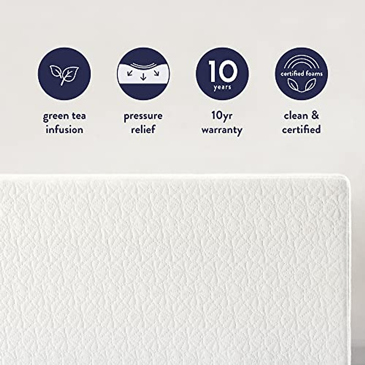 Best Price Mattress 8 Inch Queen Mattress Bed-In-A-Box, Green Tea Memory Foam