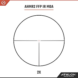 Athlon Optics 214104: Helos BTR Gen2 2-12X42 Riflescope Ahmr2 Ffp Ir Moa Reticle