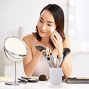 FOMIYES Silicone Pencil Holder Suction Cup Makeup Brush Holder Pencil Pen Holder for Office Desktop Storage Organizer White