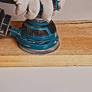 Luckyway 72-Piece Sandpaper Set, 5 Inch 8 Hole Hook and Loop Adhesive Sanding Discs Sandpaper for Random Orbital Sander 40 60 80 120 180 240 320 grits