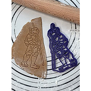 Premium Quality Ninja Turtle Donatello 6” Cookie Cutter and Mold Produced by 3D Kitchen Art