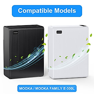 Official H13 Replacement Filter Compatible with MOOKA and MOOKA FAMILY E-300L Air Purifiers