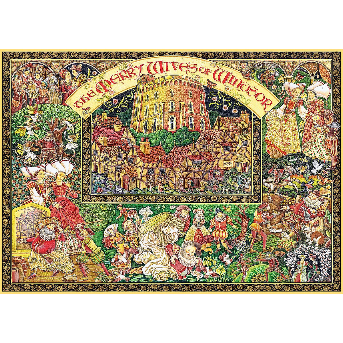 Ravensburger Windsor Wives 1000 Piece Jigsaw Puzzle for Adults - 16809 - Every Piece is Unique, Softclick Technology Means Pieces Fit Together Perfectly