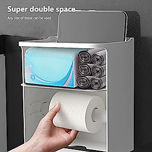TOUMENY Paper Towel Organizer, Toilet Paper Storage Box, Wet Towel Dispenser, Multifunctional Paper Towel Organizer