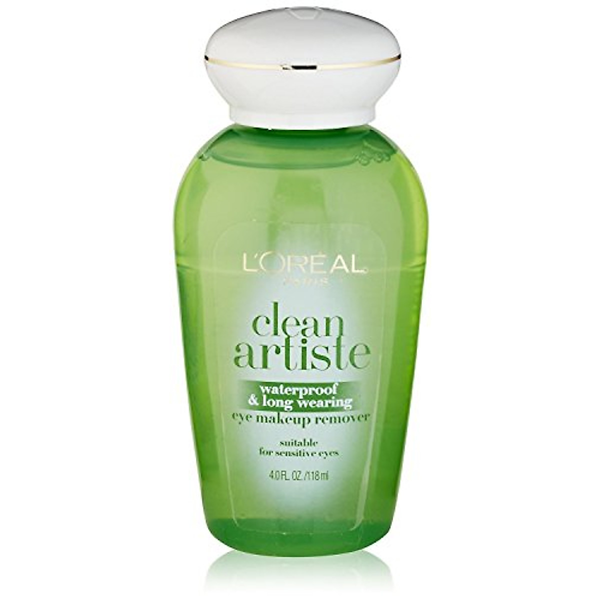 L'Oreal Paris Clean Artiste - Eye Makeup Remover - Waterproof & Long Wearing - Net Wt. 4.0 FL OZ (118 mL) Per Bottle - Pack of 2 Bottles