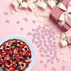 Helewilk Mis Quince 15 Confetti, Glittery Paper Confetti for Girls 15th Birthday Party Decoration,Anniversary DIY Craft Supplies, 120 Pcs (15 mis quince)