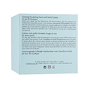 Estee Lauder Resilience Night Firming/Sculpting Face/Neck Creme (All Skin Types) for Unisex, 1.7 Ounce
