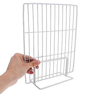 Veemoon Refrigerator Partition Board Freezer Wire Divider Iron Mesh Divider Drawer Separators Fridge Shelf Organizers Freezer Dividing Partition Plate